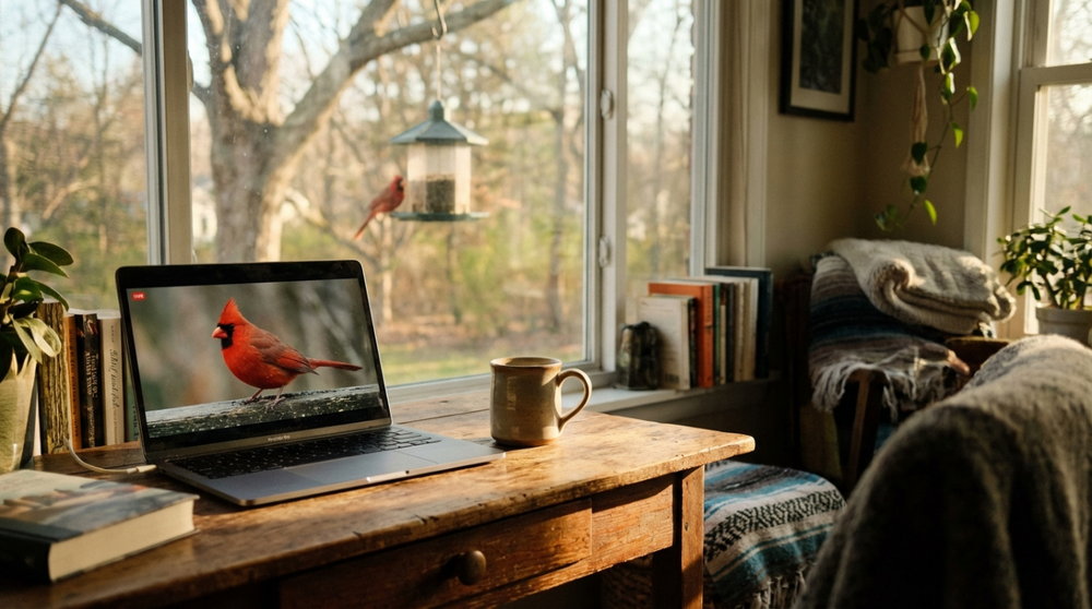 Live Bird Feeder Camera: How to Stream Your Backyard – HUMBIRDY